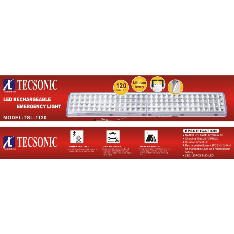 Tecsonic Rechargeable LED Light-TSL1120