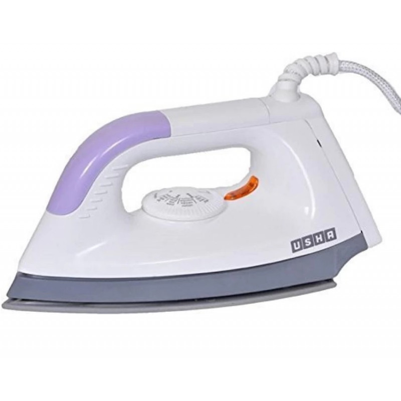 USHA EI 1602 1000 W Lightweight Dry Iron with Non-Stick Soleplate