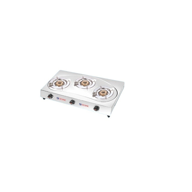 Tecsonic Stainless steel 3 burner - TSGS229