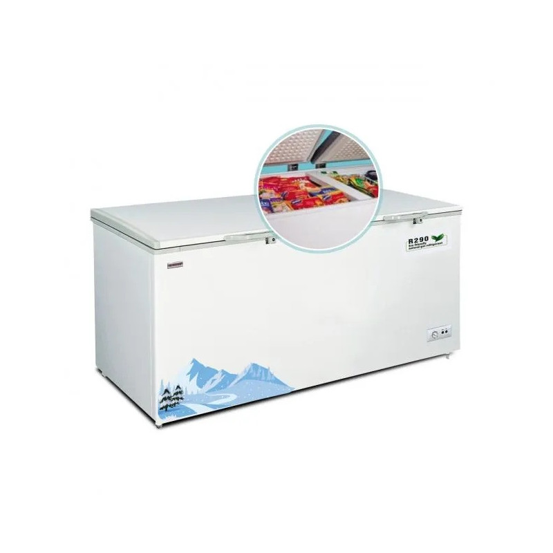 Singer Chest Freezer With Two Compartments, 677L-SDF-750PPA