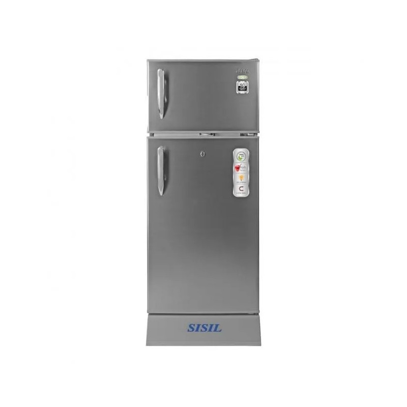 Sisil ECO Refrigerator - 2 Doors, 185L (Silver) SL-ECO192-SV