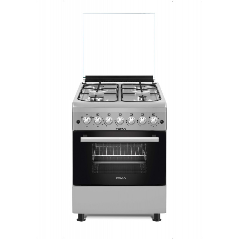 Fema Free Standing Cooker - 4 Gas Burner/Electric Oven, Rotisseri, Tray ...